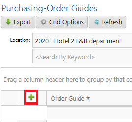 Creating Custom Order Guides