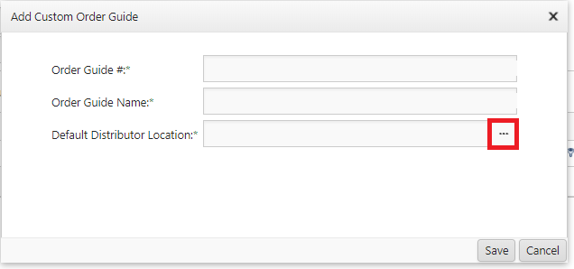 Creating Custom Order Guides