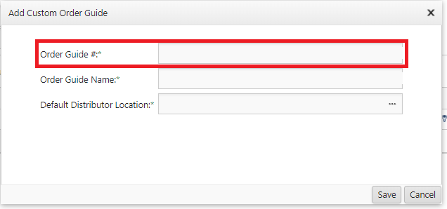 Creating Custom Order Guides